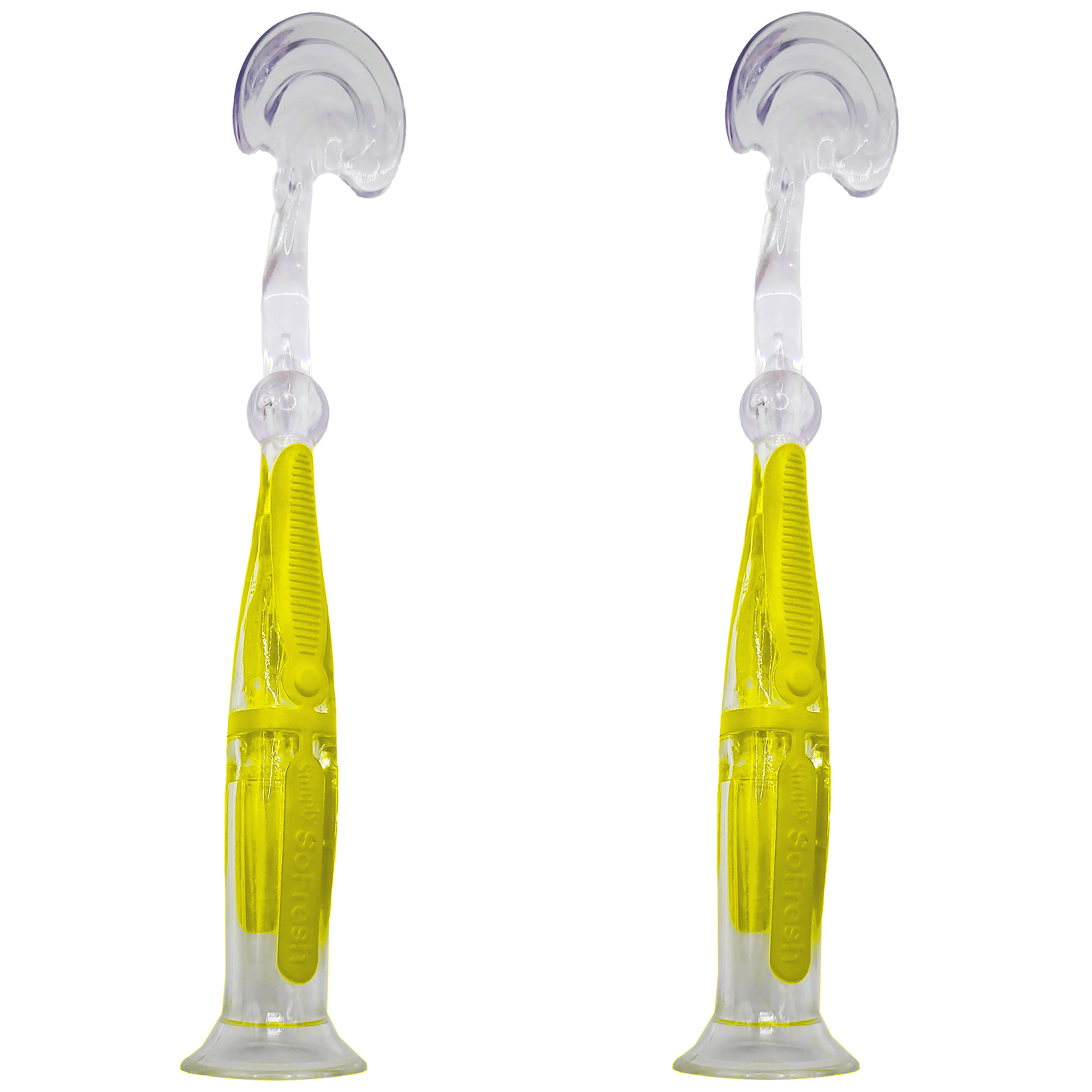 2 Yellow Standing Tall Tongue Scrapers Bundle